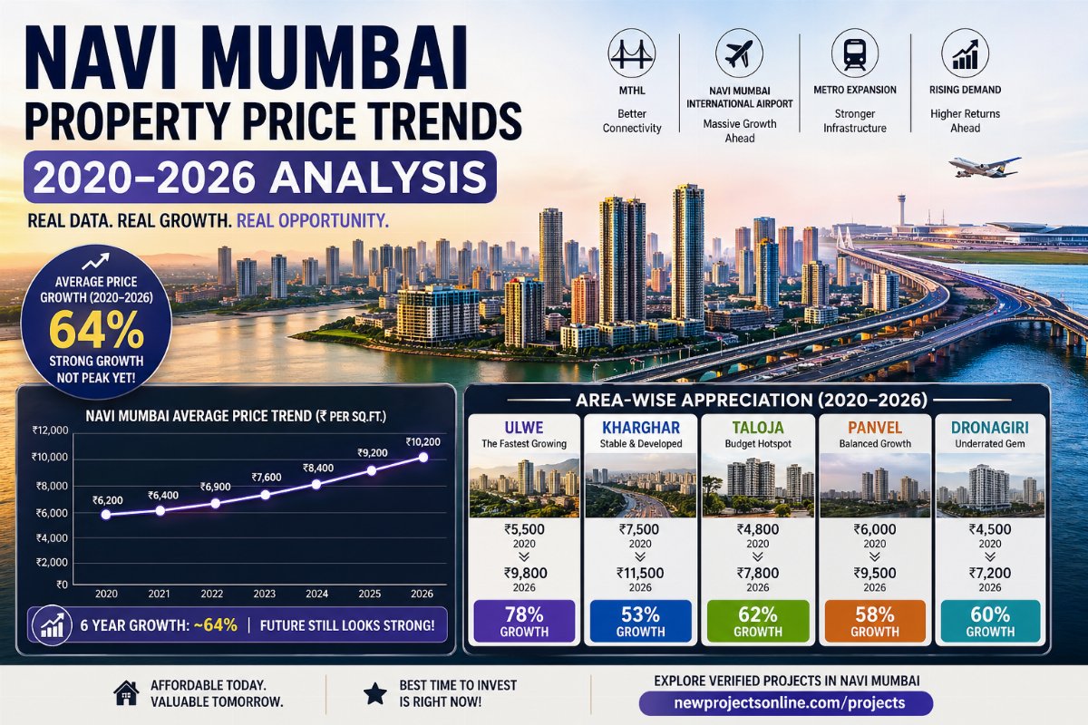 Navi Mumbai Property Price Trends (2020–2026 Analysis)